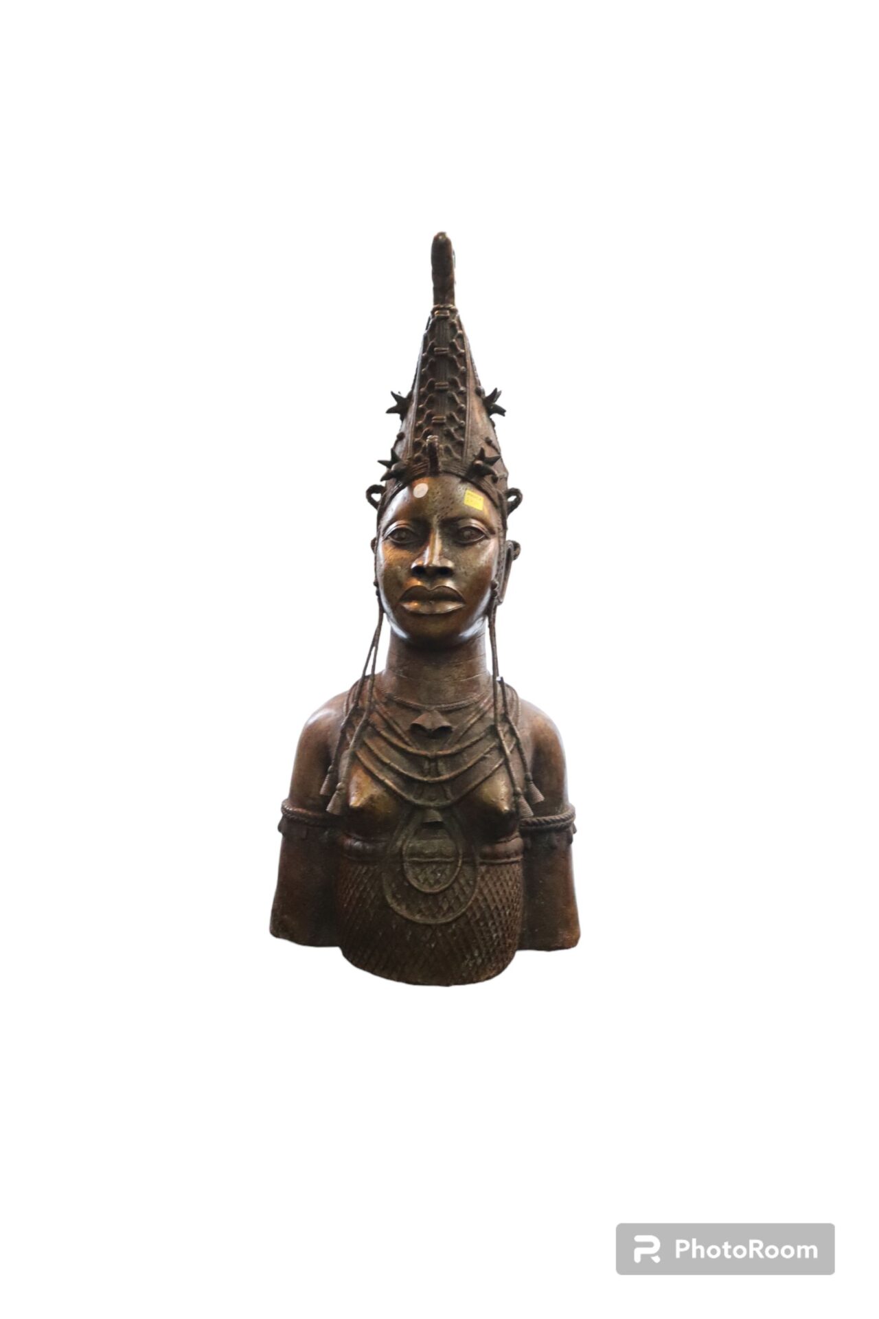 Benin Arts Bronze Female Bust Nahbah Enterprises Llc